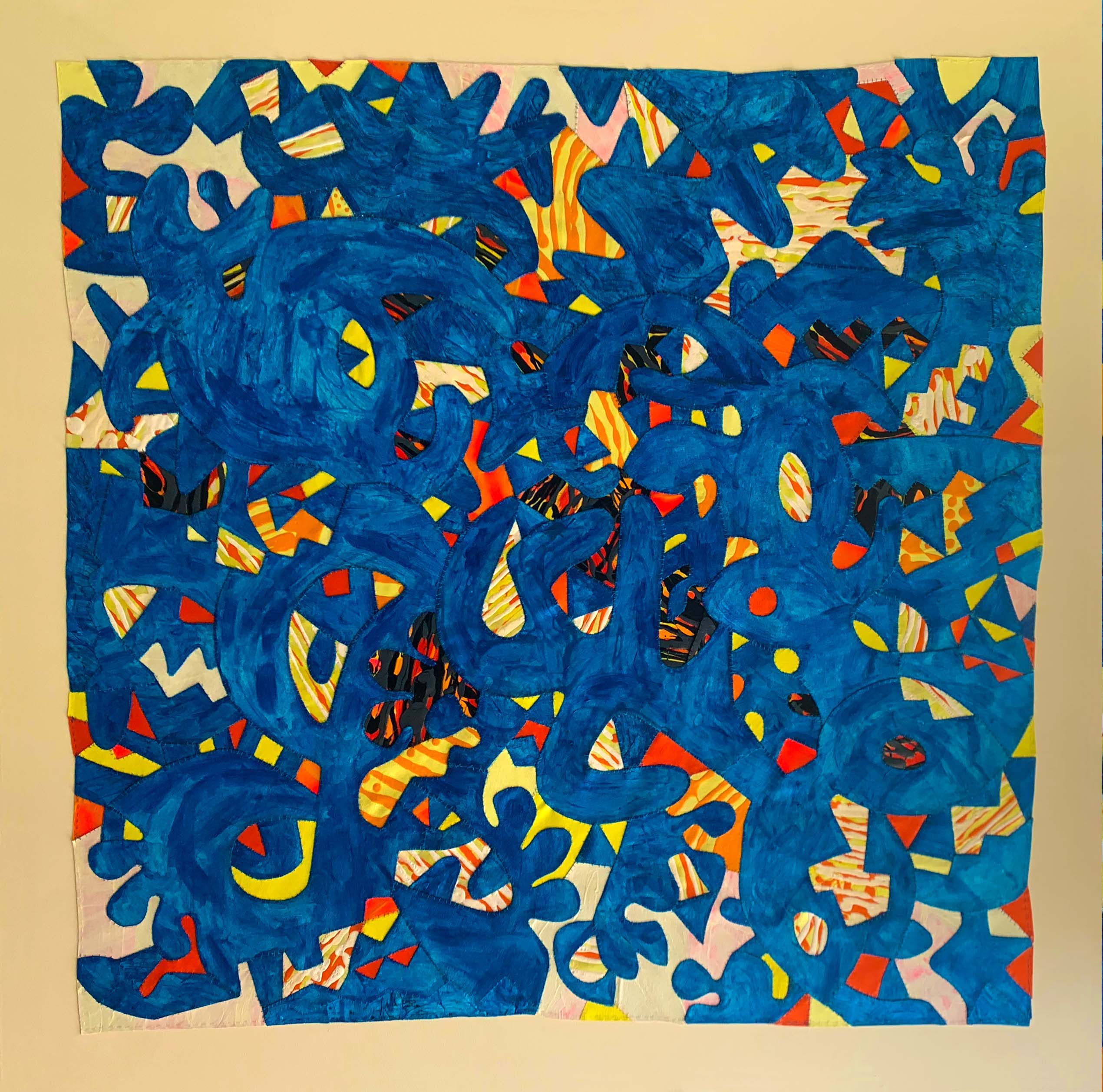 Palm azure II, 48 x 48 - Galería Petrus